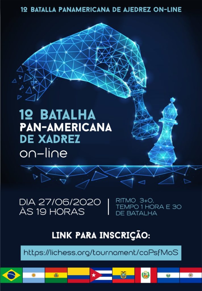BRASIL CAMPEÃO DA I Batalha Panamericana de Xadrez On-Line ocorreu 27 ...